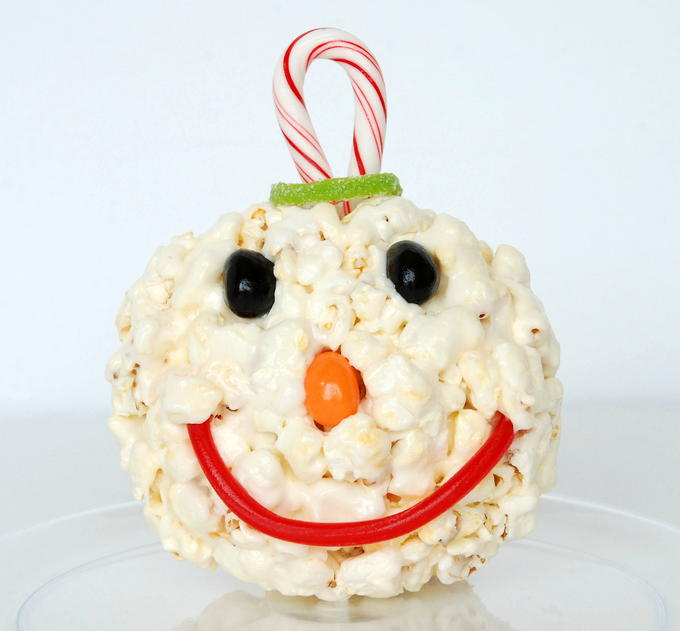 Snowman Marshmallow Popcorn Balls - Recipe | Yes I Love Walmart